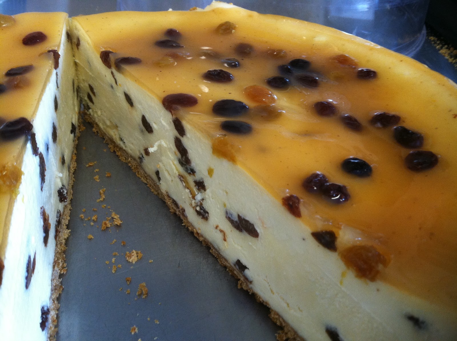 For the Love of CHOCOLAT: Rum Raisin Cheesecake